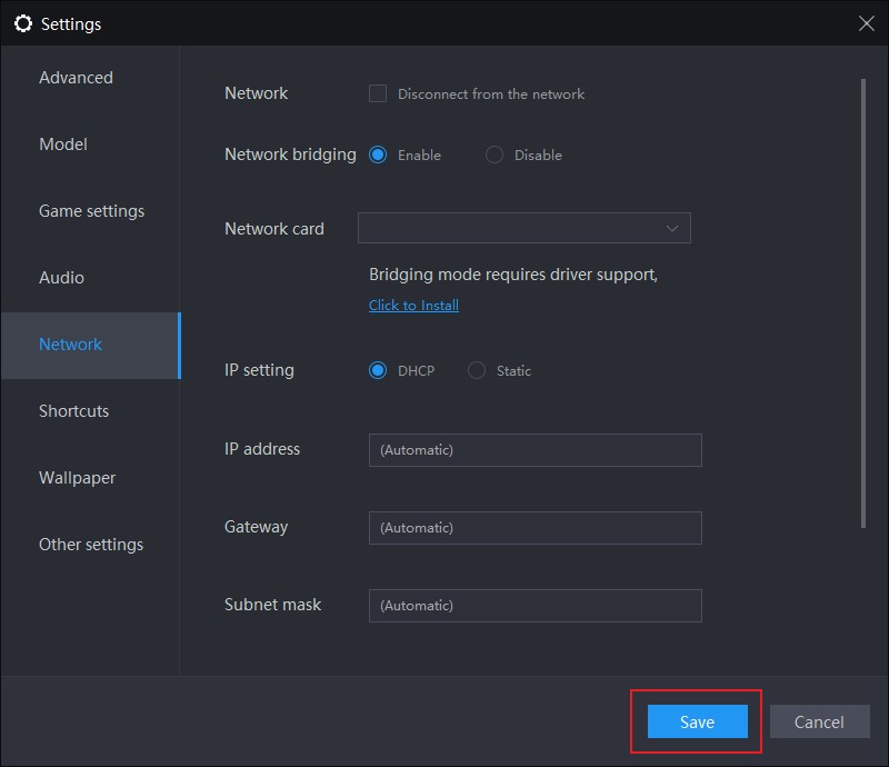 How to set up network bridging on the Android emulator LDPlayer-Network ...