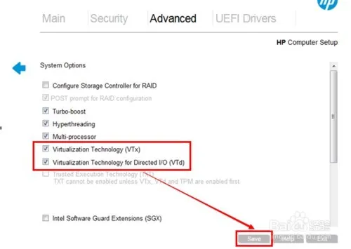 Comment activer VT sur les PC HP